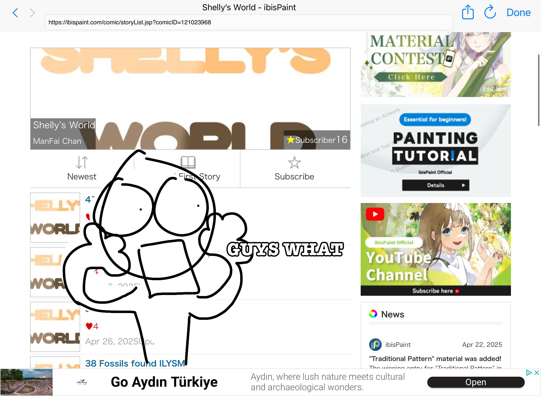 Shelly’s World 42 Fossils found YAYAYAY - ibisPaint