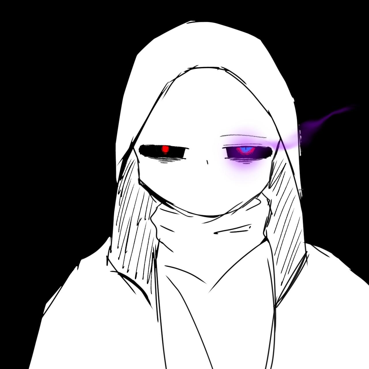 UT•AU 낙서 (샌즈, Sans, サンズ) 적폐4 Nightmare sans & 먿호 - ibisPaint