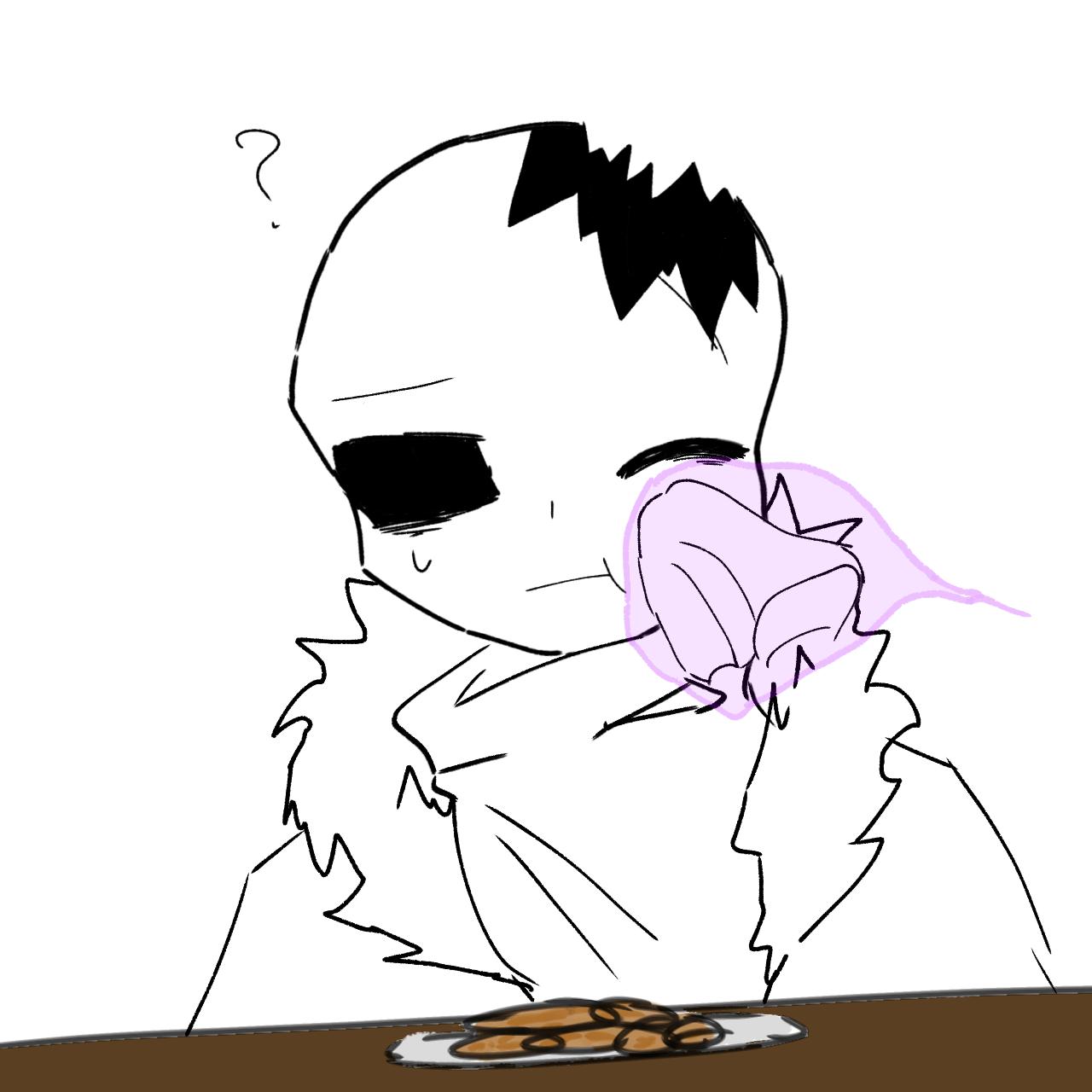 UT•AU 낙서 (샌즈, Sans, サンズ) 적폐4 Nightmare sans & 먿호 - ibisPaint