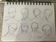 Art practice Episode 2 Idk more heads - ibisPaint