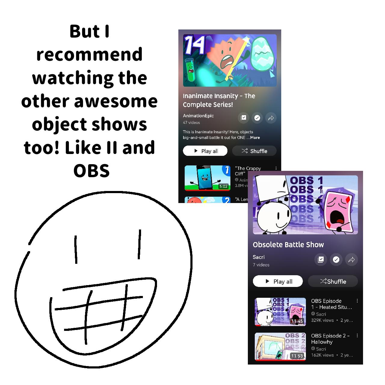 Yet Another Object Show YAOS 5 - Watch BFDI guys - ibisPaint