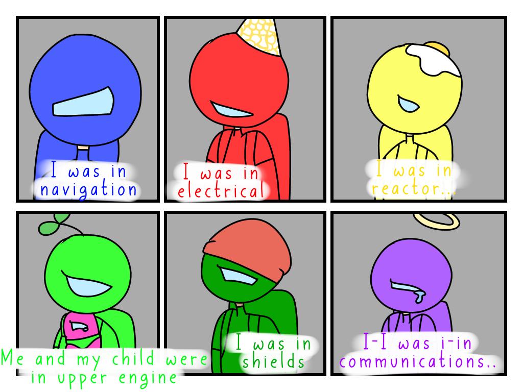 Among sUs Comic Amogus 4 Someone died - ibisPaint