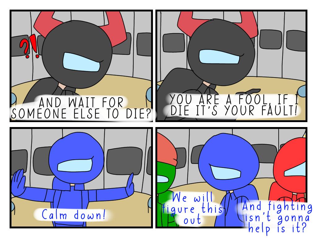 Among sUs Comic Amogus 4 Someone died - ibisPaint