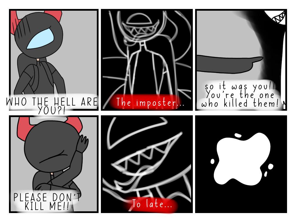 Among sUs Comic Amogus 7 Black’s death - ibisPaint