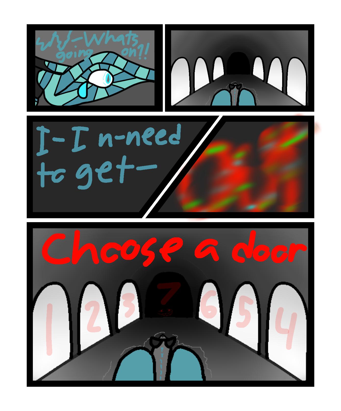 The Blue Egg Episode 5 Doors? A hallway? Creepy vibes - ibisPaint