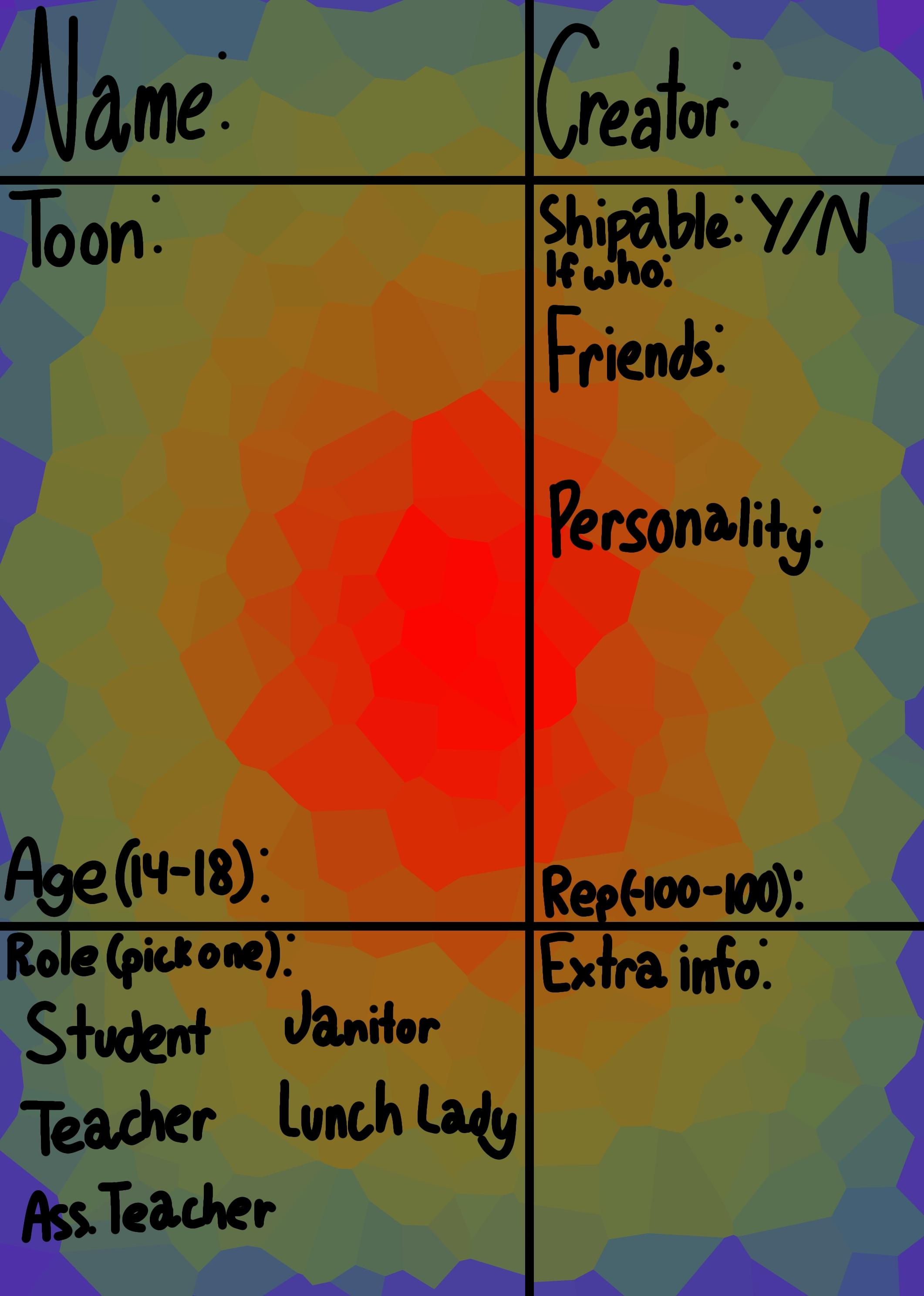 Dandy’s Highschool Bell 1.) Introductions/CS’s - ibisPaint