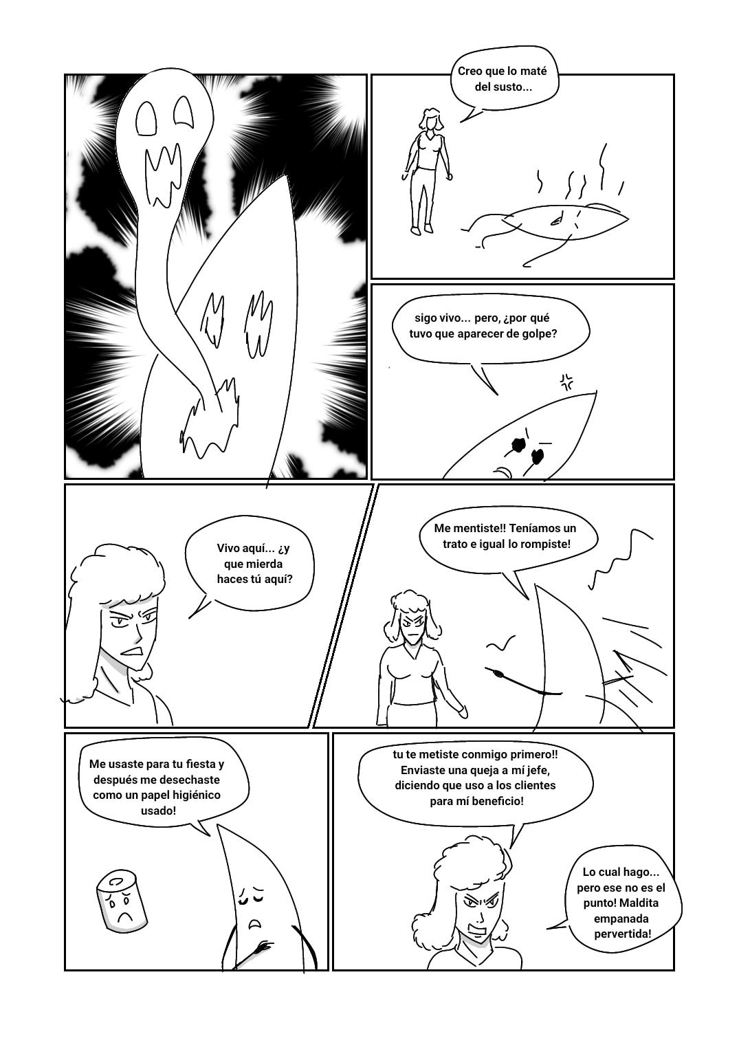 Cómic muy random Cosa Random 7 Confrontación - ibisPaint