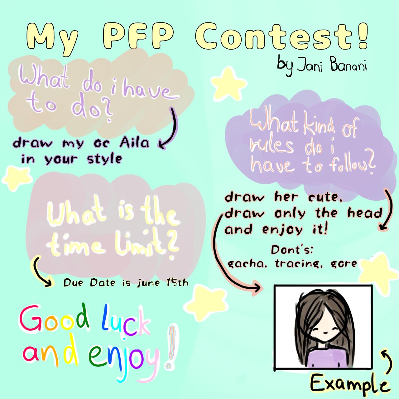 My PFP-Contest! Info number 1 INFO FOR MY CONTEST!!! - ibisPaint