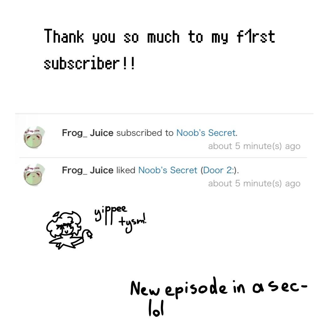 Noob’s Secret Door 3: [NAE] first sub! Tysm! - ibisPaint