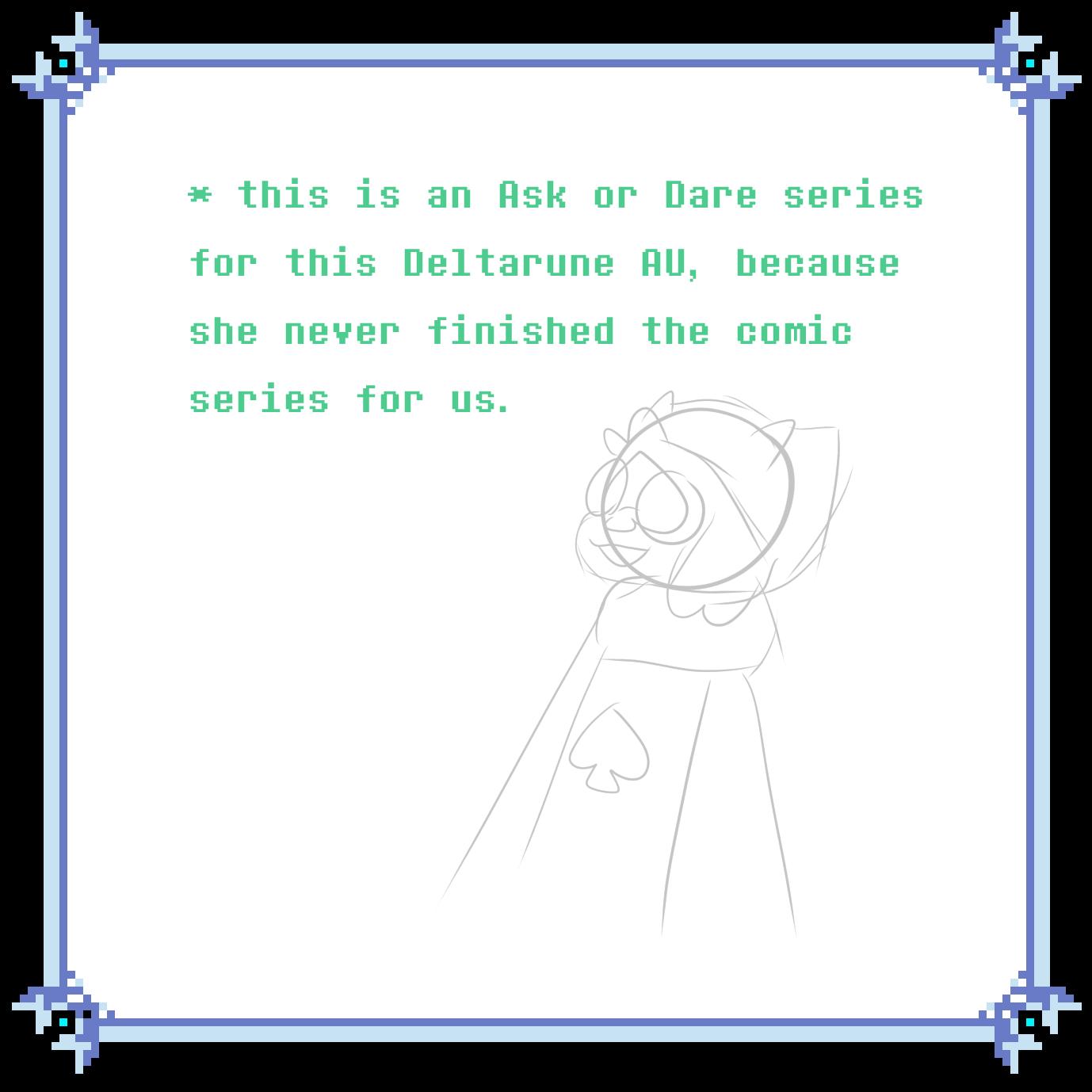 Ask/Dare my deltarune AU 1- intro thingy - ibisPaint