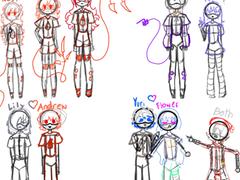 DARE THE CHARACTERS XDDD - ibisPaint