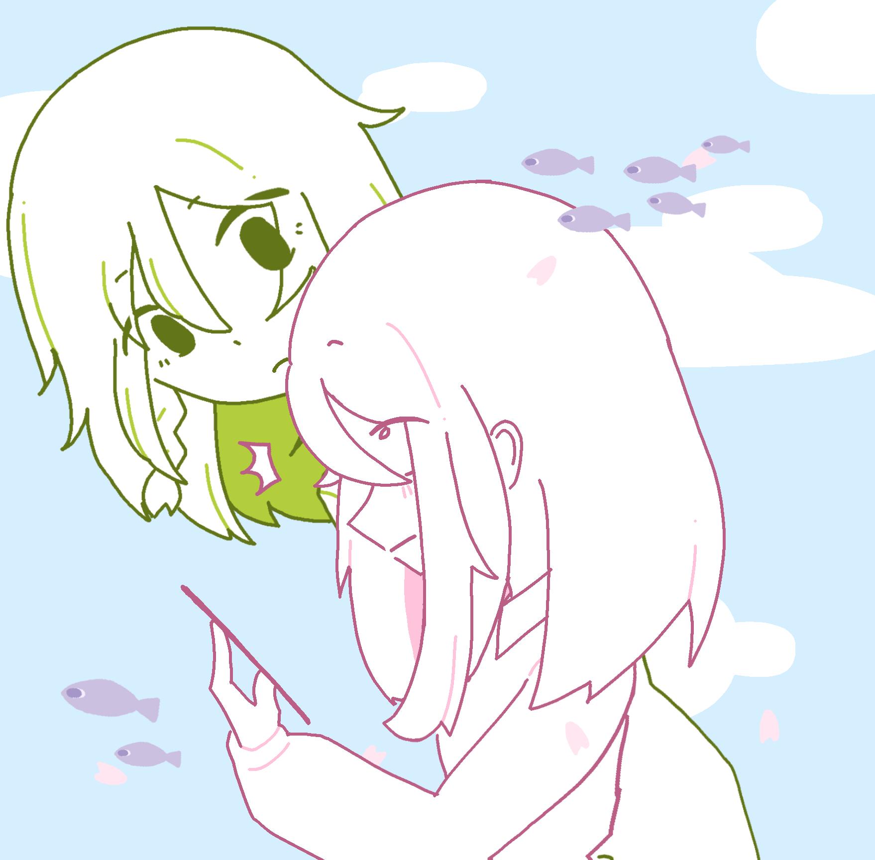 melt ||11 children / fish, bucket lists and flowers - ibisPaint