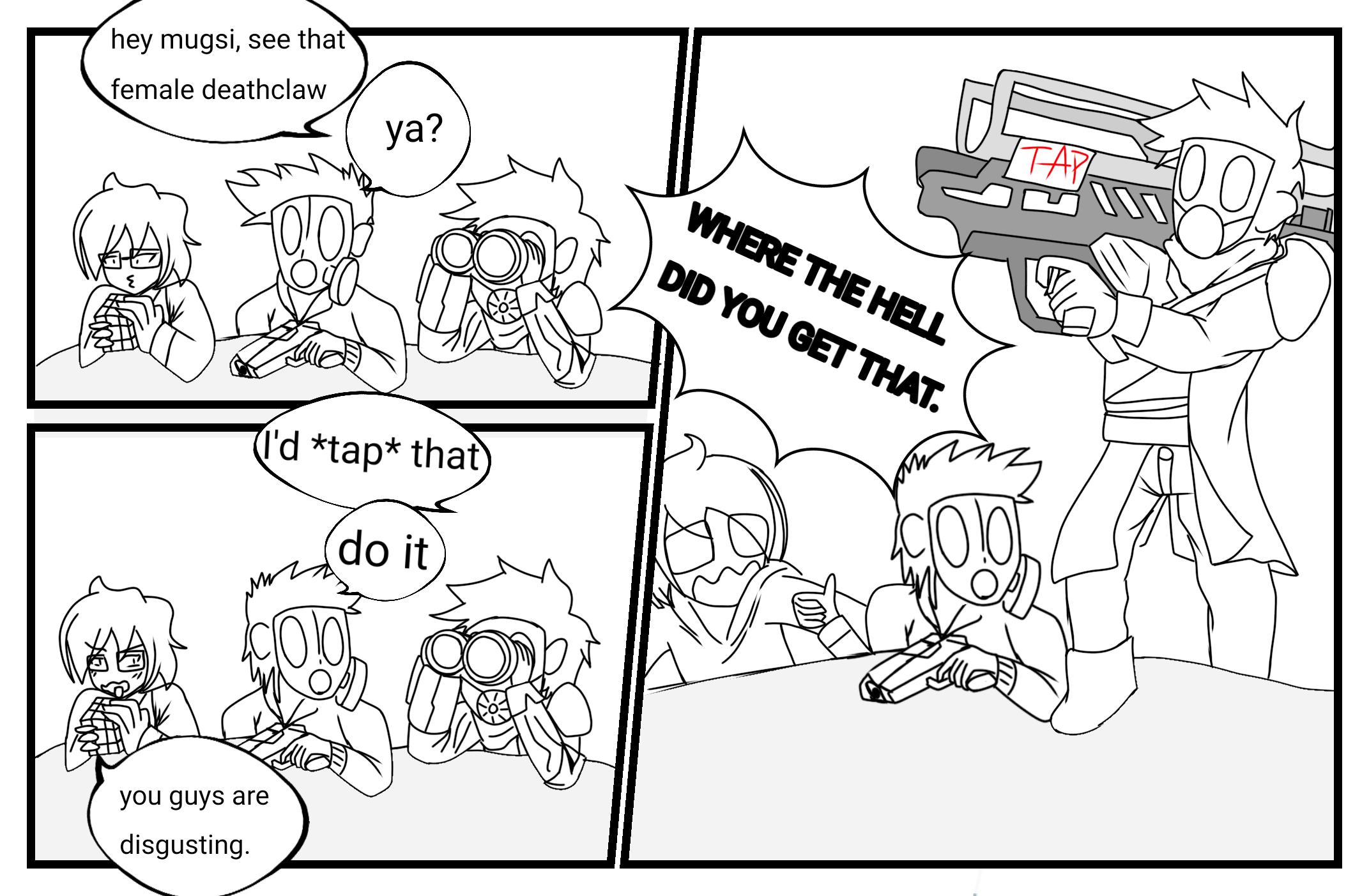 Cafe mun comic strips. Episode 1 Fallout - ibisPaint