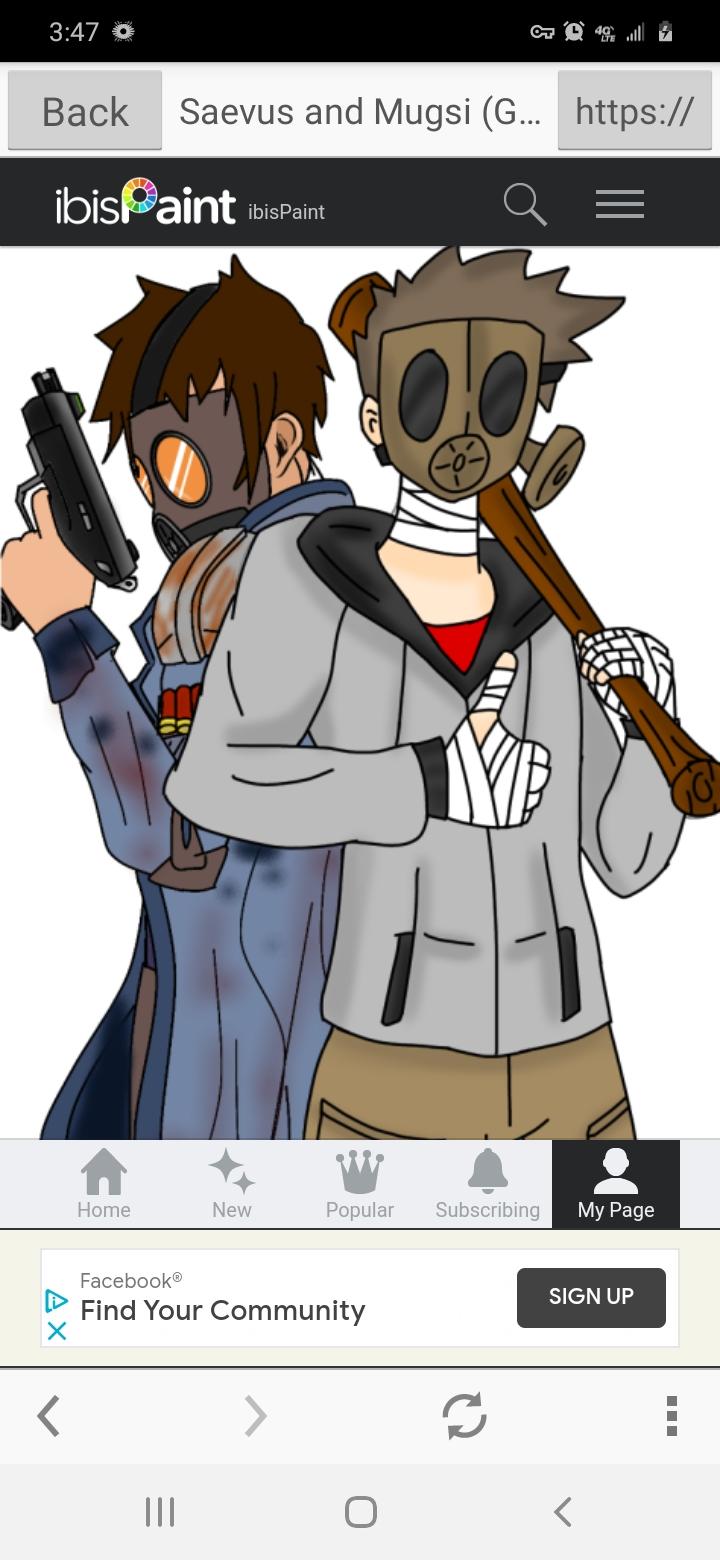 Cafe mun comic strips. Episode 1 Fallout - ibisPaint