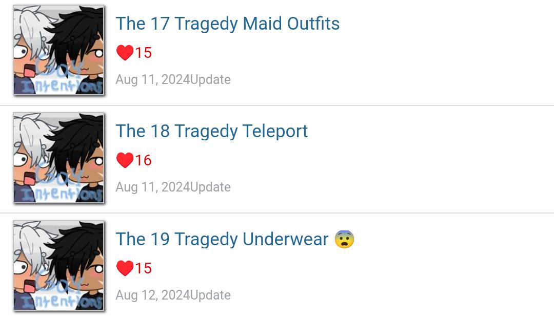 Gay Intentions (Revamped) The 42 Tragedy [NAE] Maid Outfits 2 Underwear - ibisPaint