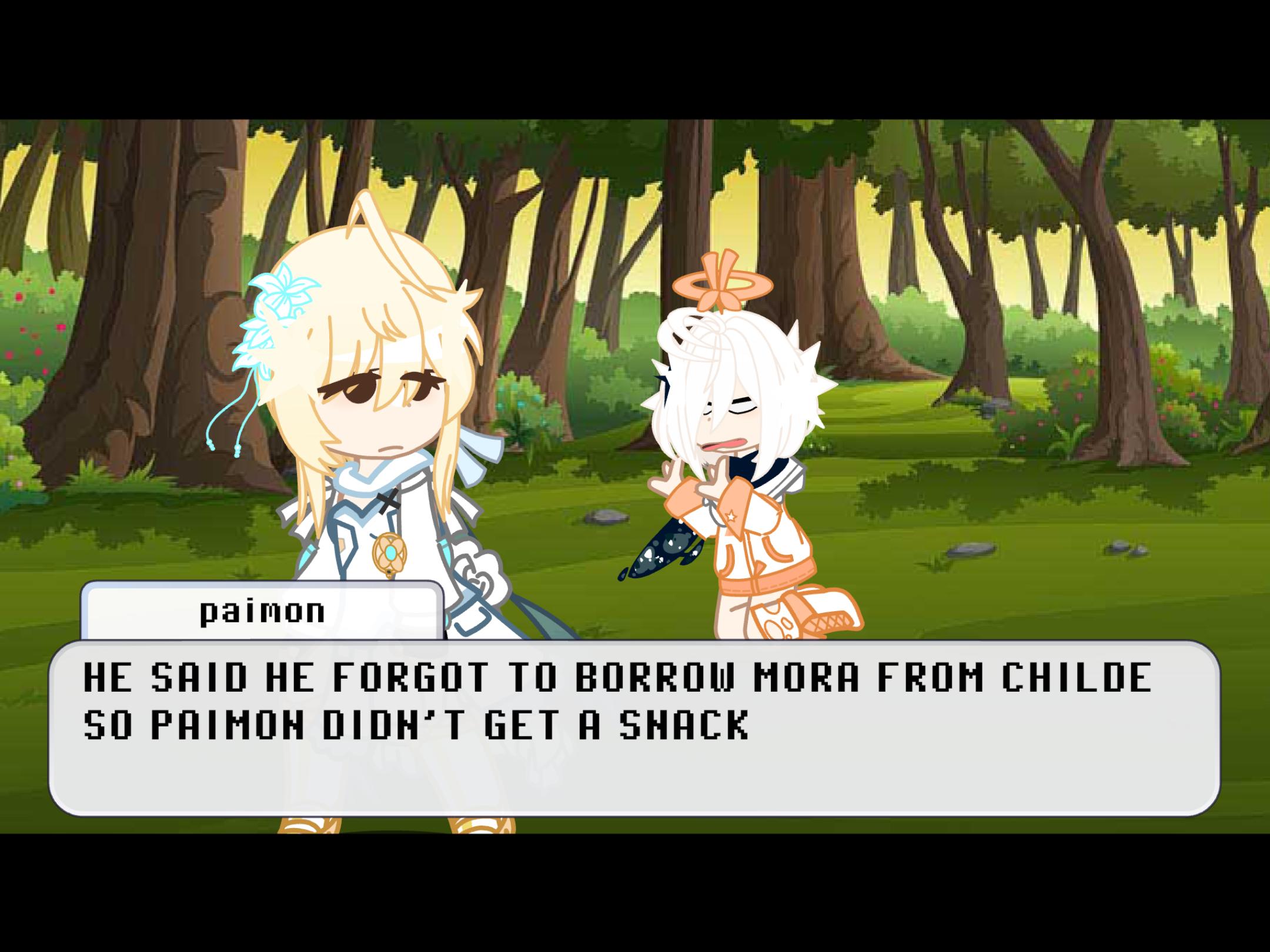 genshin chaos braincells lost: 3 paimon angy - ibisPaint