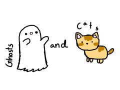 Ghost and Cats - ibisPaint