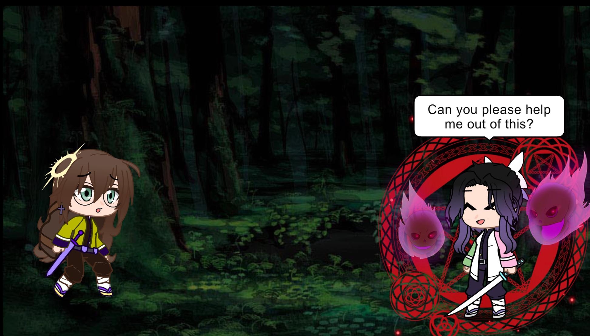 Me and friend in demon slayer Demons slayed 14 RUN!!! - ibisPaint