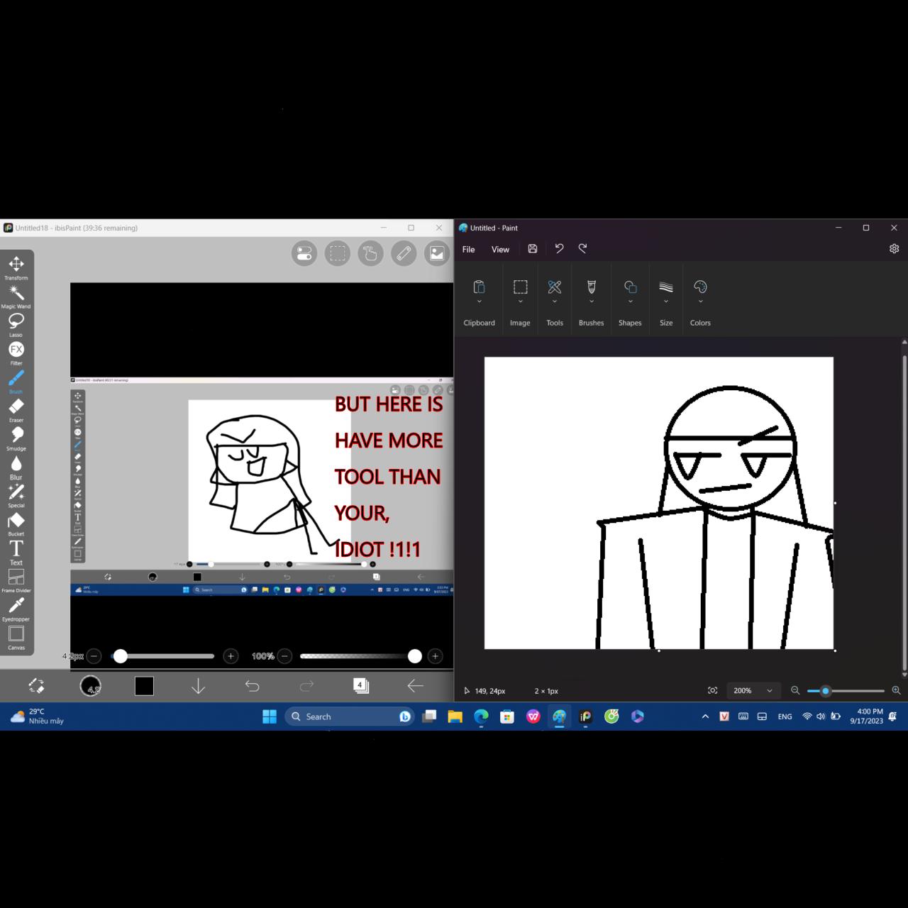 about the random stories Episode 1 ibis paint and MS paint - ibisPaint