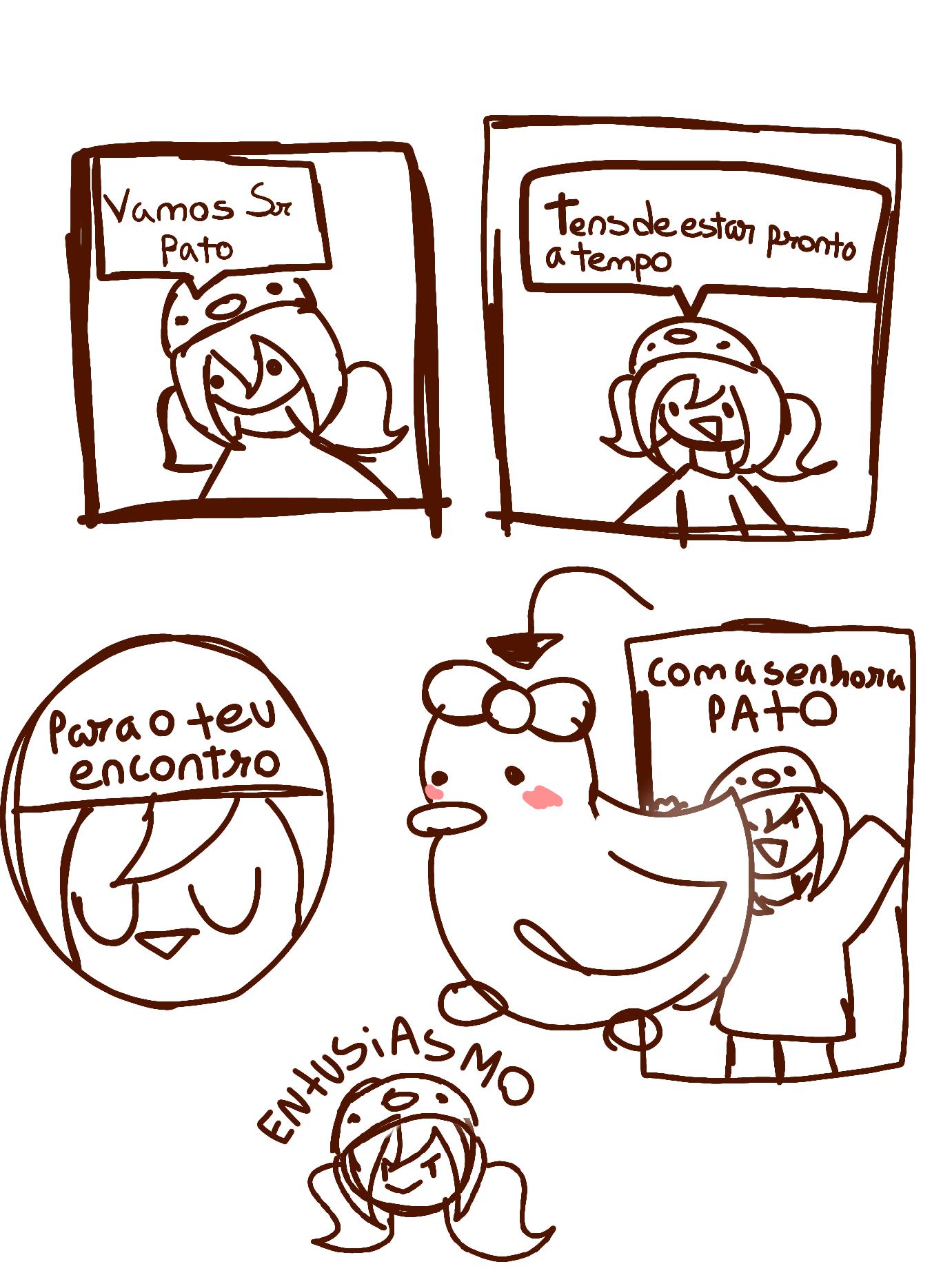 Pato Cão1 Bom dia - ibisPaint