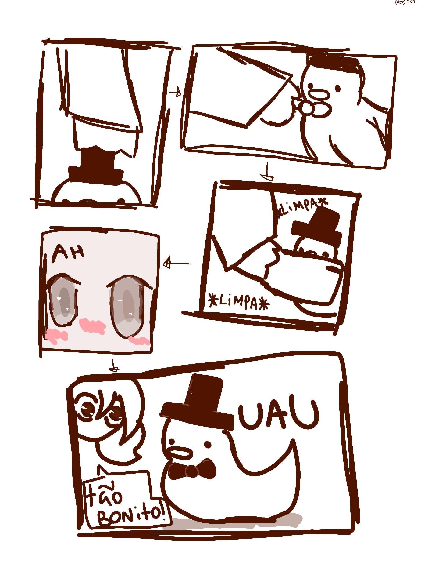 Pato Cão1 Bom dia - ibisPaint