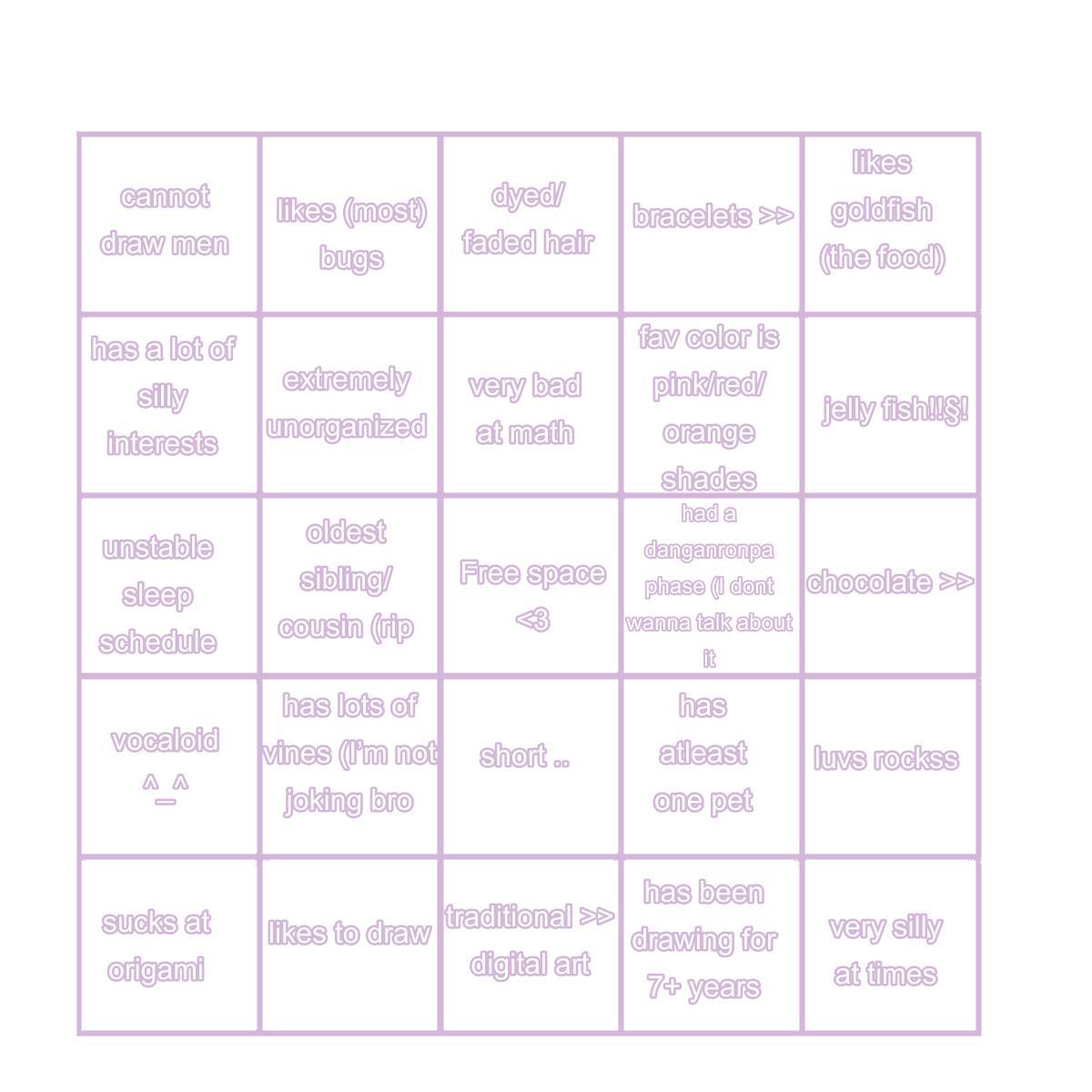 My Random Randomness ️ 59 🌀 Bingos + secret message - ibisPaint