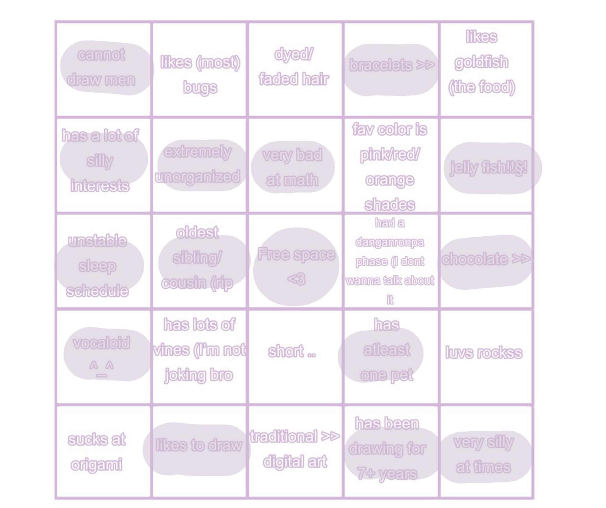 My Random Randomness ️ 59 🌀 Bingos + secret message - ibisPaint