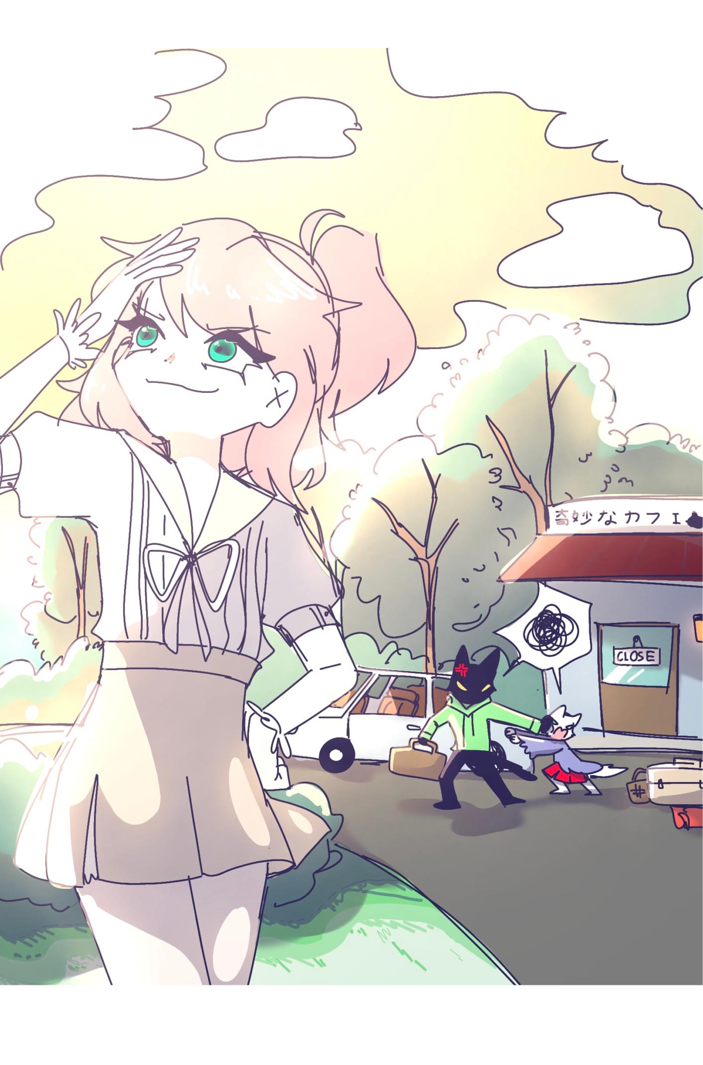 kimyona cafe 𝔼𝕡𝕚𝕤𝕠𝕕𝕖 14 - ibisPaint