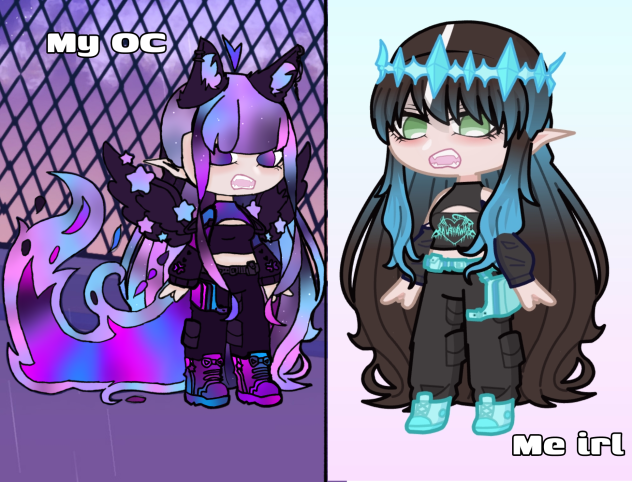 OC VS irl gacha - ibisPaint