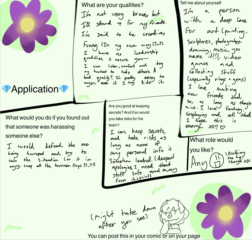 Application!! (𝓜𝓮𝔀𝓹𝓸𝔀💠~🤑) - ibisPaint