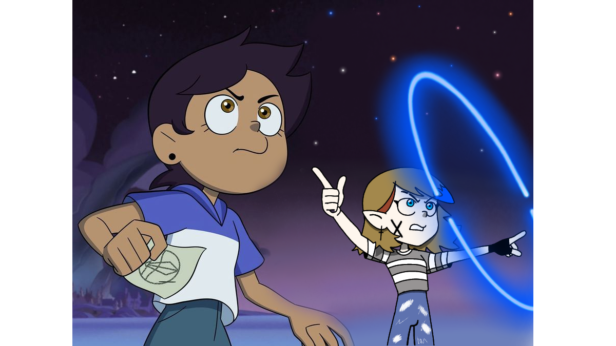 me and luz fighting - ibisPaint