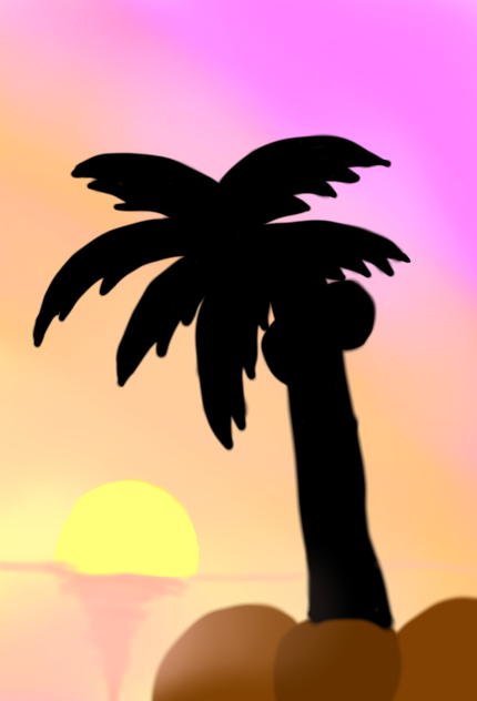 My beautiful creative sunset - ibisPaint