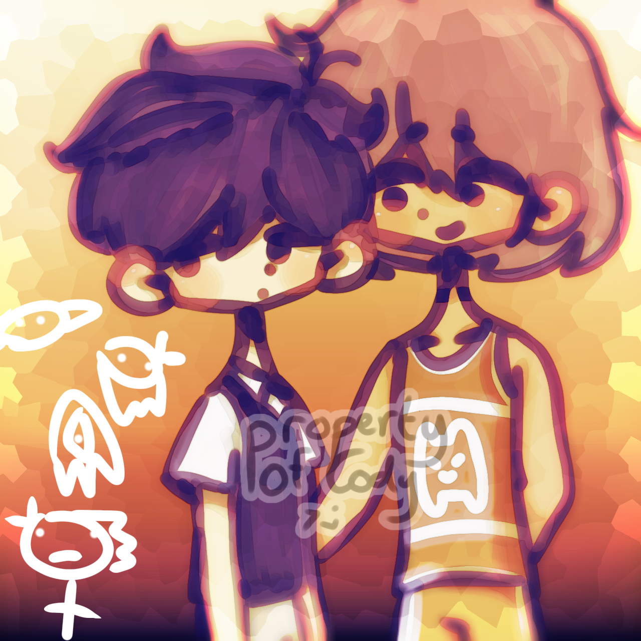 ''draw the whole gang together'' - ibisPaint