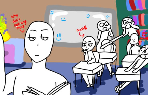 Roasted class room collab - ibisPaint