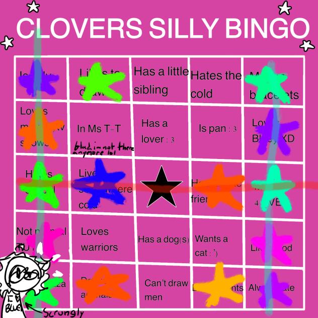 CLOVER SILLY BINGO !!! - ibisPaint
