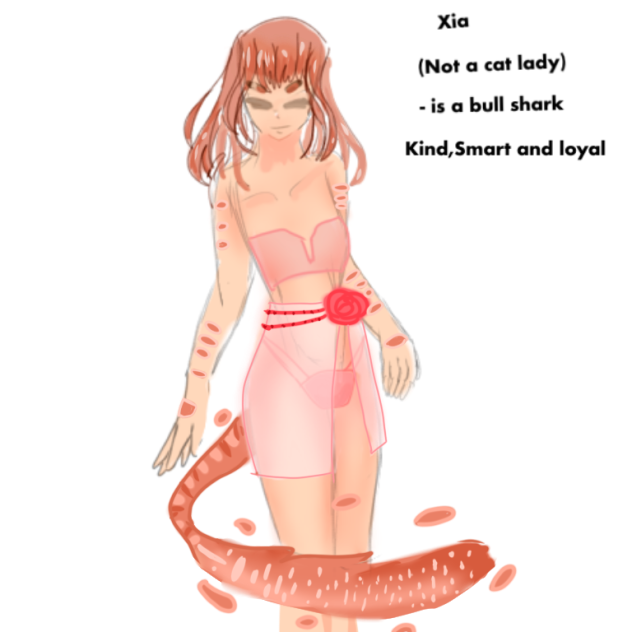 Bull shark lady 🐂🦈 - ibisPaint