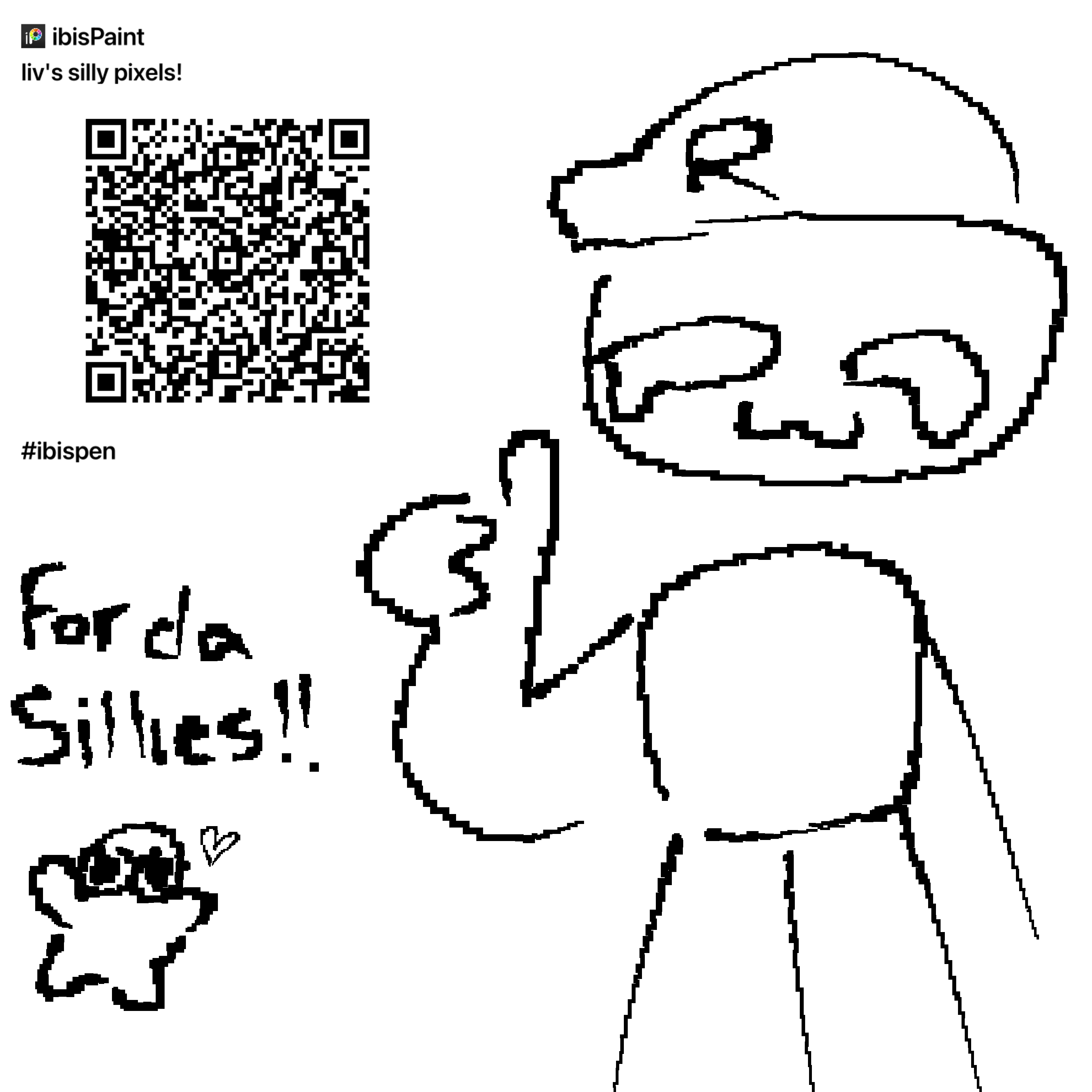 silly pixel brush - ibisPaint