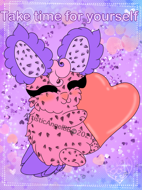 Pink And Purple Self-Care Sea Bunny Take - ibisPaint