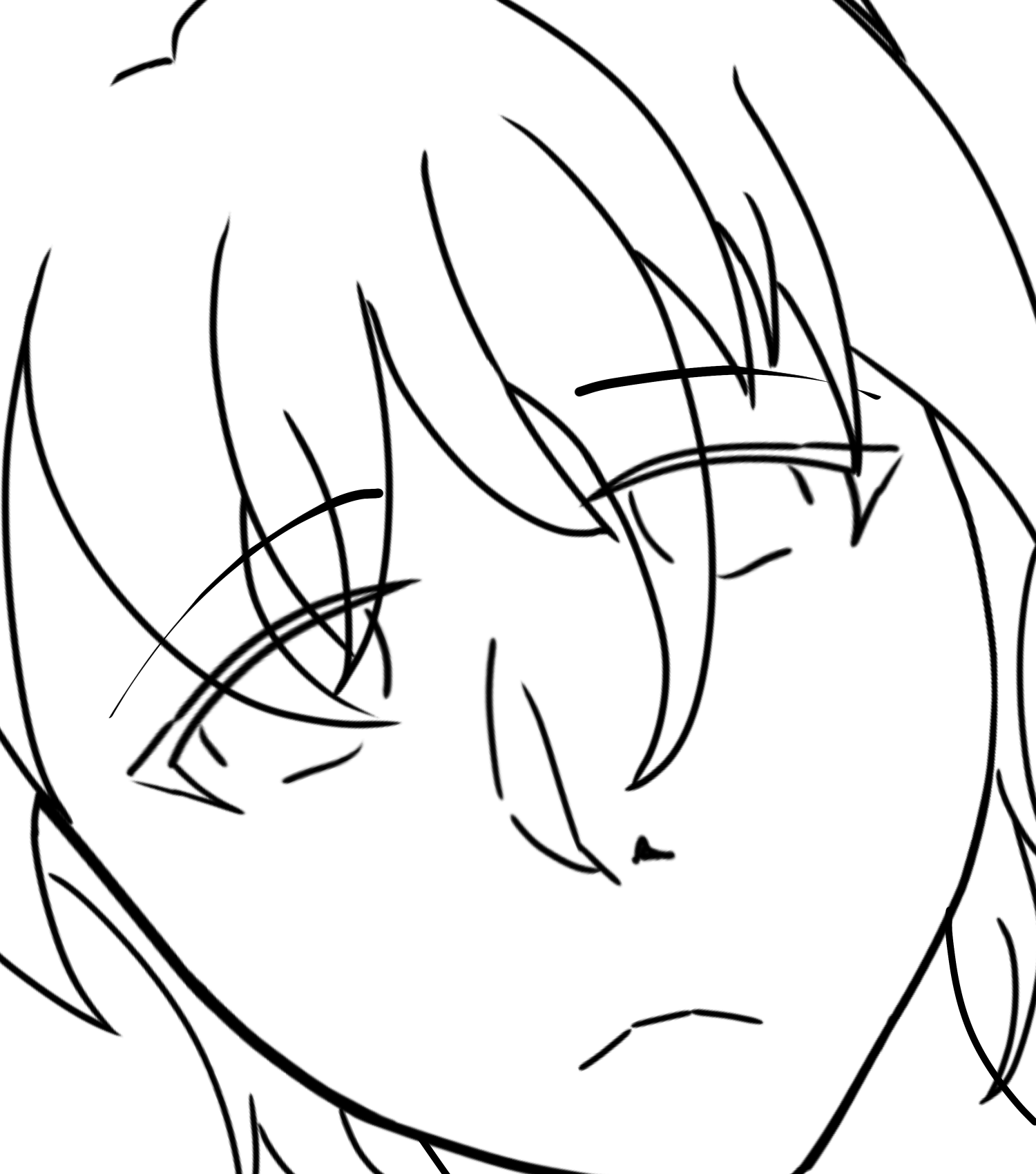 ‘How long…’ line art - ibisPaint