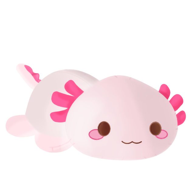 REALISTIC Axolato Plush🧸🎀🩷 - ibisPaint