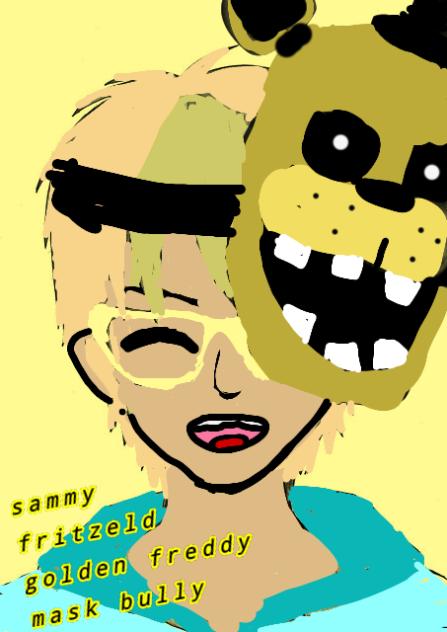 golden freddy mask bully - ibisPaint