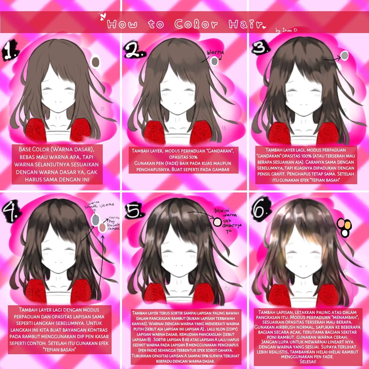 Hair Shading Tutorial (ID) - ibisPaint