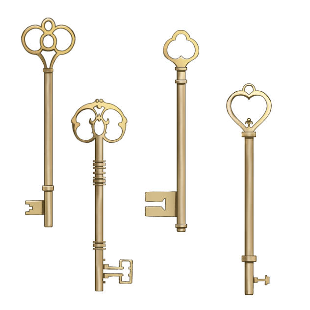 Steampunk keys - ibisPaint