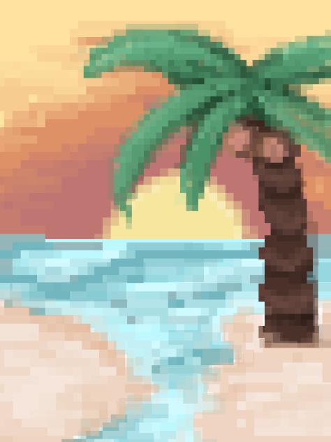 pixel sunset - ibisPaint