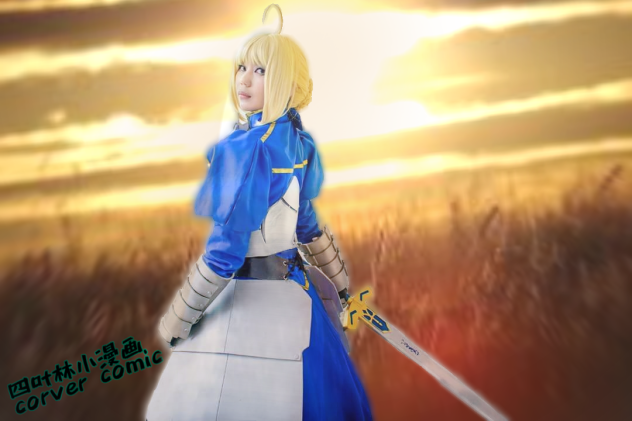 Cosplay saber 合成照 - ibisPaint