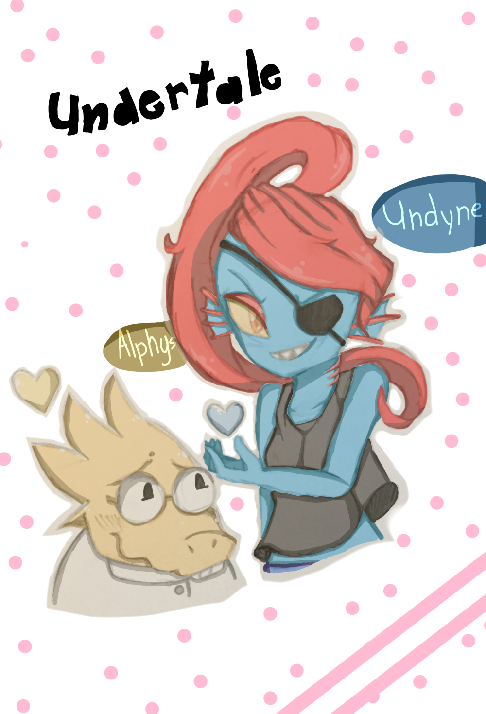 Speed Paint Undyne & Alphys - ibisPaint