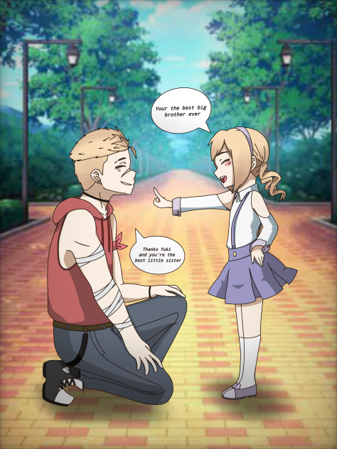 Brother and sister - ibisPaint