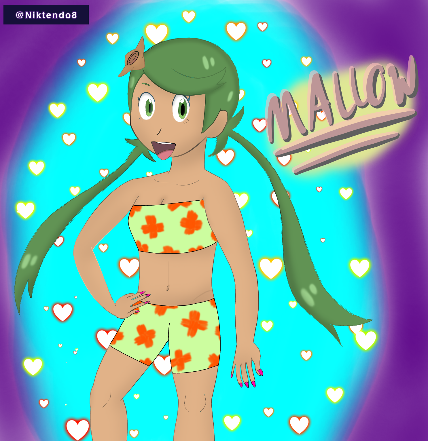 Mallow at the beach - ibisPaint