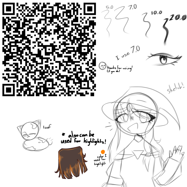 my sketch-highlight brush - ibisPaint