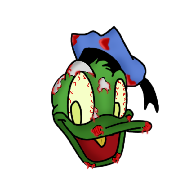 Donald duck Zombie - ibisPaint